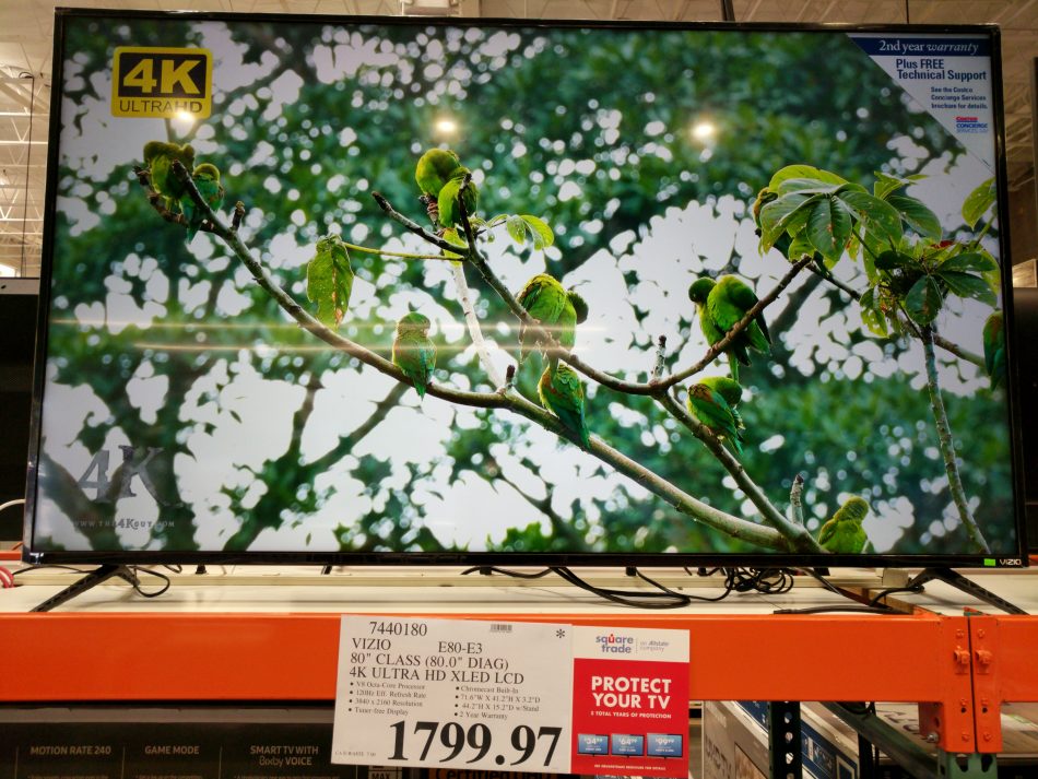 Vizio 80" 4K Ultra HD XLED LCD TV - Costco97.com