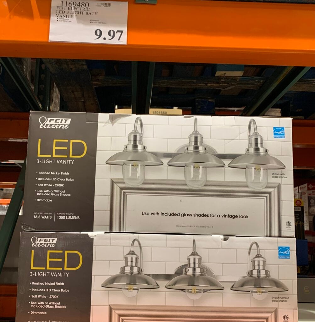 FEIT Electric LED 3 Light Bath Vanity - Costco97.com