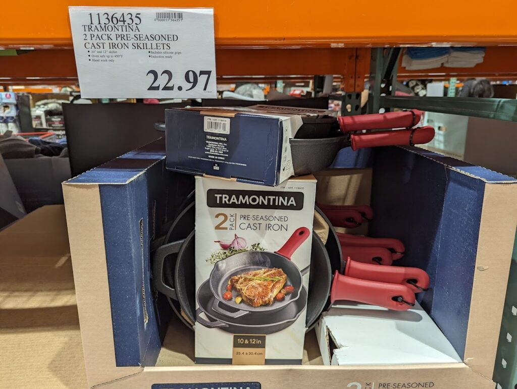 Tramontina Pre-Seasoned Cast Iron Skillets - 2 Pack - Costco97.com Tramontina Pre-Seasoned Cast Iron Skillets - 2 Pack - Costco97.com