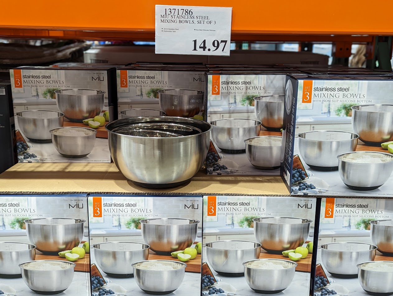 Miu Stainless Steel Mixing Bowls Set Of 3 Costco97 Miu Stainless Steel Mixing Bowls Set Of 3 Costco97