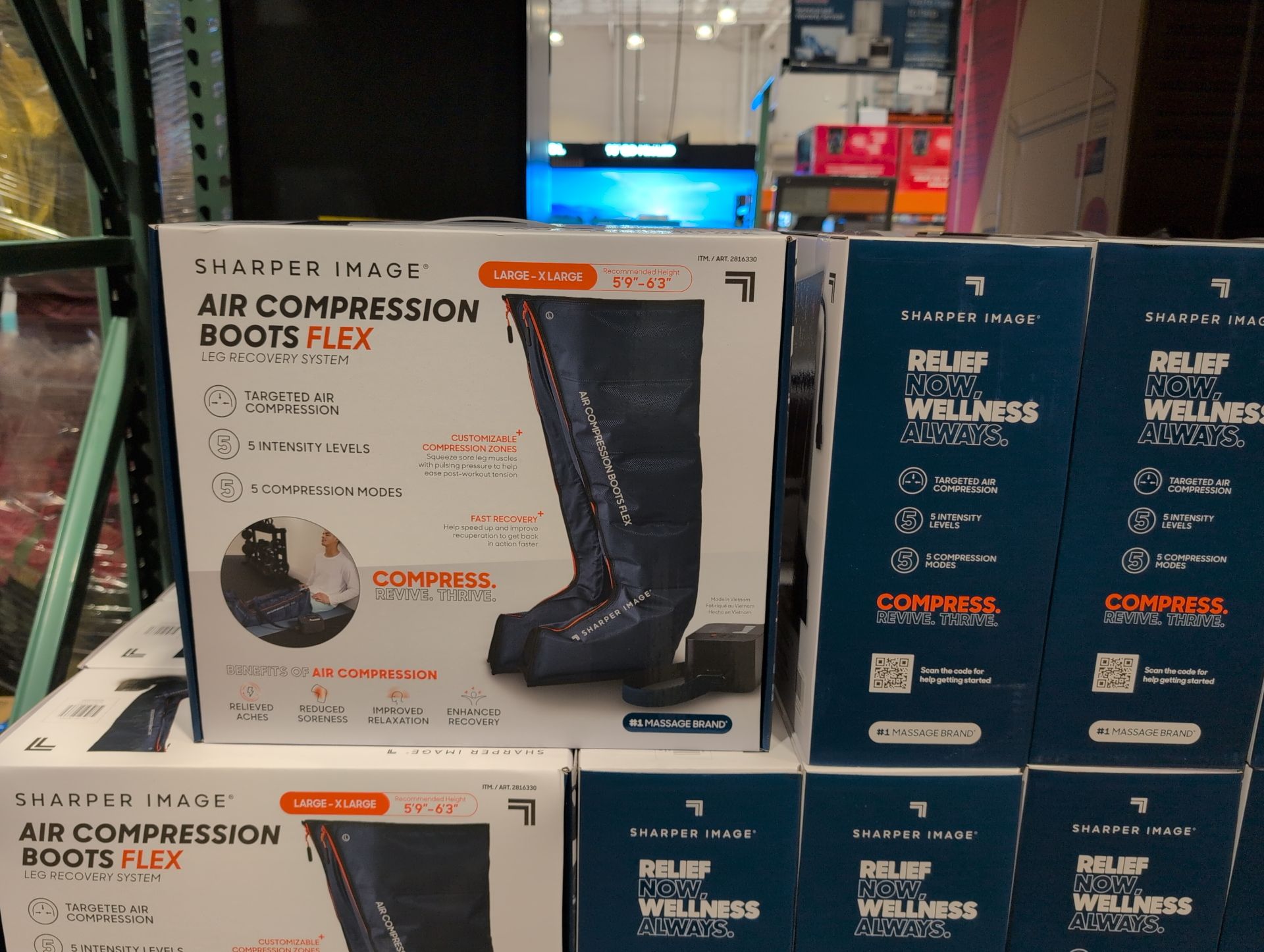 New Product: SHARPER IMAGE AIR COMPRESSION FLEX BOOTS