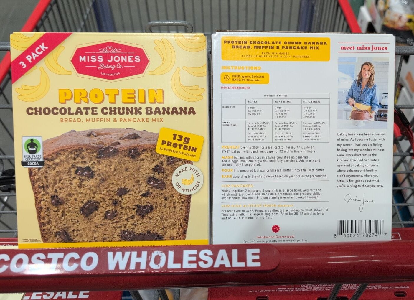 New Product: Miss Jones Banana & Chocolate Chunks Protein Mix